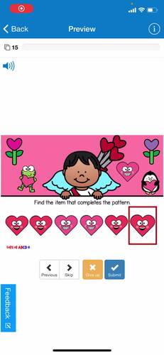 Valentine's AABB Patterns Deck | BOOM™ Cards by Easy as ABCD | TPT