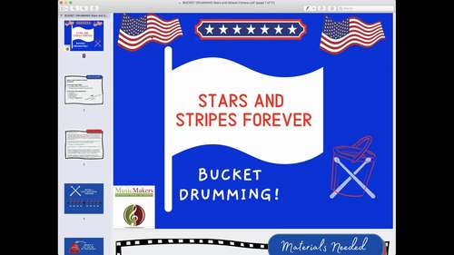 Patriotic Bucket Drumming, Stars & Stripes Forever, Sousa - Easy Prep ...