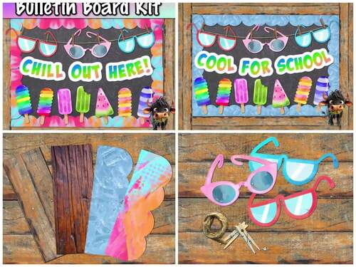 Popsicle Bulletin Board Kit Preschool Summer Camp Theme Popsicle Theme