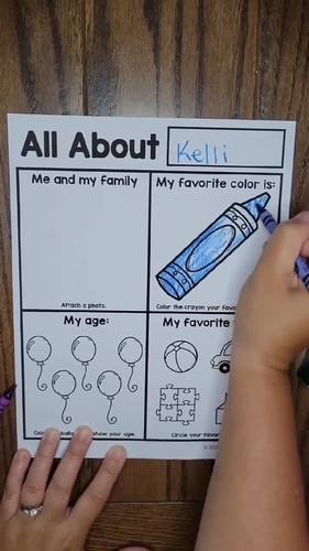 All About Me Poster | Back to School Homework by Play Create Learn
