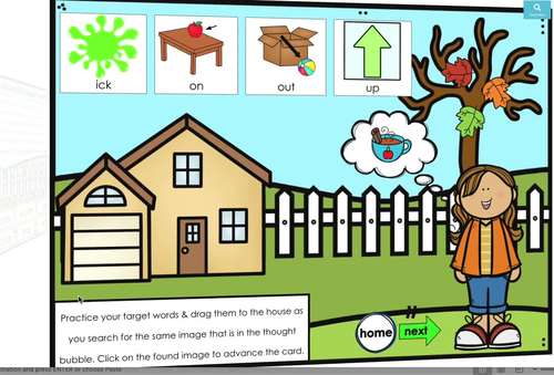 Boom™ Cards Fall Time Friends Articulation for a Variety of CV Words