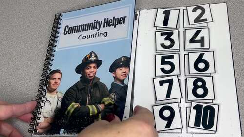 Community Helpers Counting Adapted Book / Community Helpers Adaptive Book