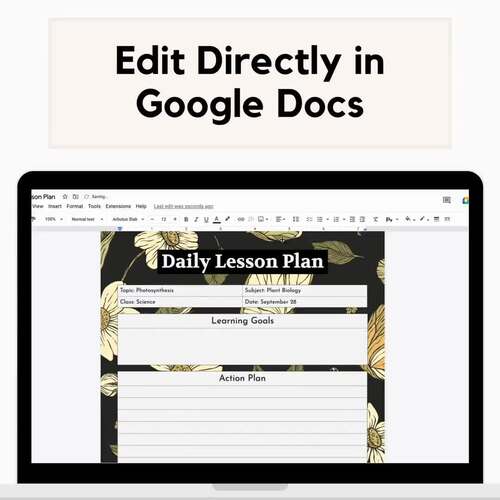Customizable Lesson Planners - Editable in Google Docs | Digital Lesson ...