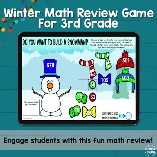 3rd Grade Digital Winter Activities & Centers | Distance Learning