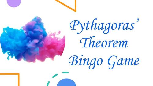 Pythagoras Theorem Maths Bingo Game Activity by Worksheet Whisperer