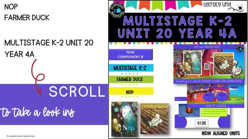 NOP and FARMER DUCK Multi-Stage K-2 Unit 20 component B ENGLISH TERM 4A ...