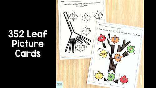 Fall Articulation Printable Activities for Early Sounds in Speech Therapy
