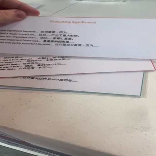 Bilingual History Writing Sentence Stems | English & Chinese Support ...