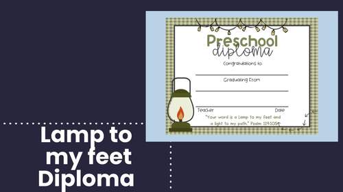 Preschool diploma - Religious - light by Joy and Sunshine Collective