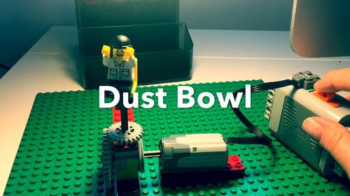 Dorthea Lange, Photo Journalist, History w/ LEGO® Bricks! Dust Bowl, Camera