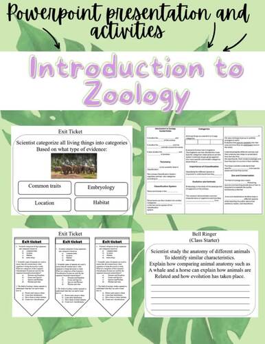 PowerPoint Presentation and Interactive Notebook: Into to Zoology