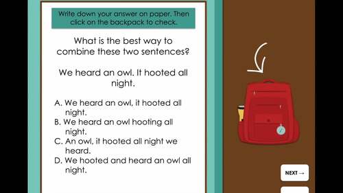 5th Grade ELA Review Game End of the Year Review Camping Day Activities