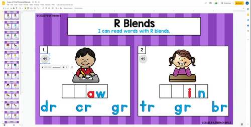 R Blends Phonics Games 1st Grade | Print and Digital Resources | TPT