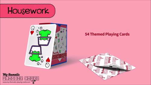 Housework Themed Playing Cards Deck by MyThematicPlayingCards | TPT