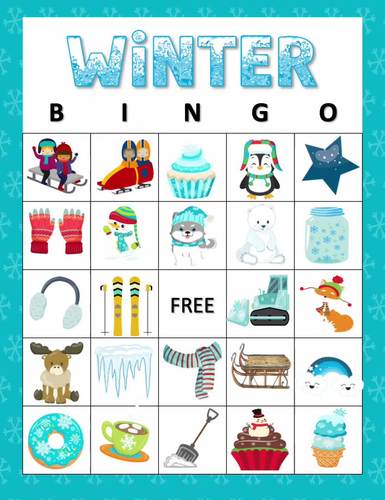 Winter Bingo by Adventures From Kansas | TPT