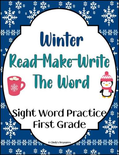 Winter Read-Make-Write The Word/First Grade by Cindy's Treasures