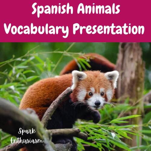 Animals (Los animales) Power Point in Spanish (72 slides) | TPT