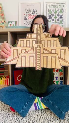 Ancient Mesopotamia Project Activity | Ziggurat 3D Craft | Ancient ...