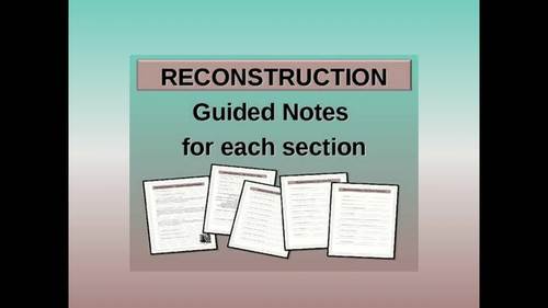 . RECONSTRUCTION! (Part 4 Jim Crow Era) highly visual, textual, engaging