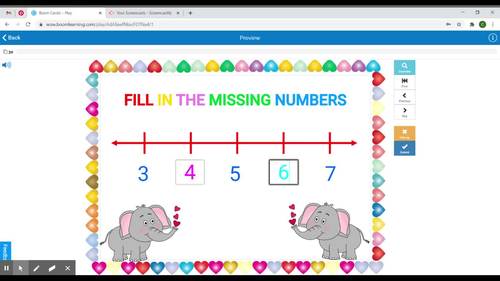 Skip Counting on a Number Line Up to 120 Boom Cards Digital Math Centers