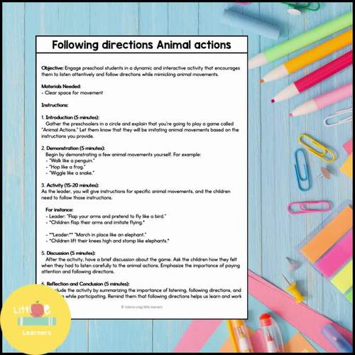 Ultimate Following Directions Activity Bundle for Classroom & Home