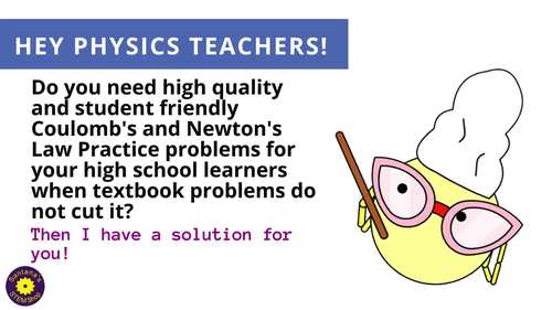 Electrostatics Coulomb and Newton's Law Practice Problem Worksheets for ...