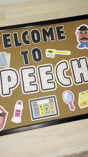 Speech Therapy Bulletin Board Kit- Back to School Speech Room Decorations