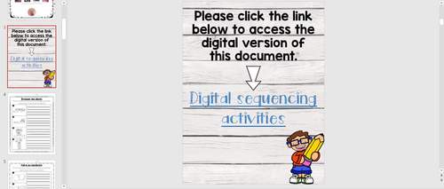 DISTANCE LEARNING - French Sequencing Activities for Google Classroom™