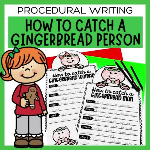 How To Catch A Gingerbread Man | Christmas Writing | STEM Activity ...