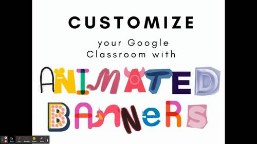12 June themed Animated Banners for Google Classroom by JayZee | TPT