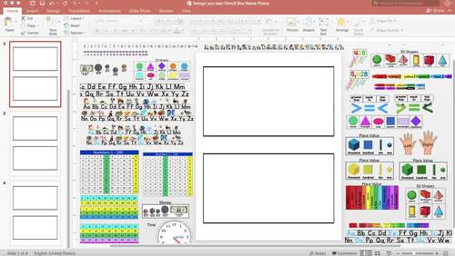 Pencil Box Name Tags Fully Customizable Editable Design Your Own