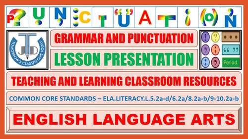 PUNCTUATION - CONVENTIONAL SIGNS IN ENGLISH GRAMMAR: POWERPOINT ...