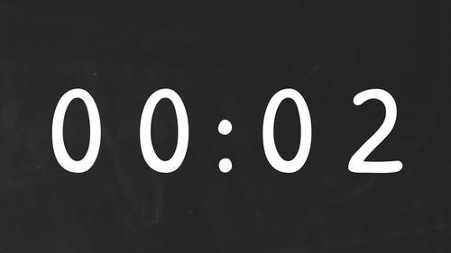 30 CHALKBOARD Video Countdown Timers - For PowerPoint, Google Slides ...