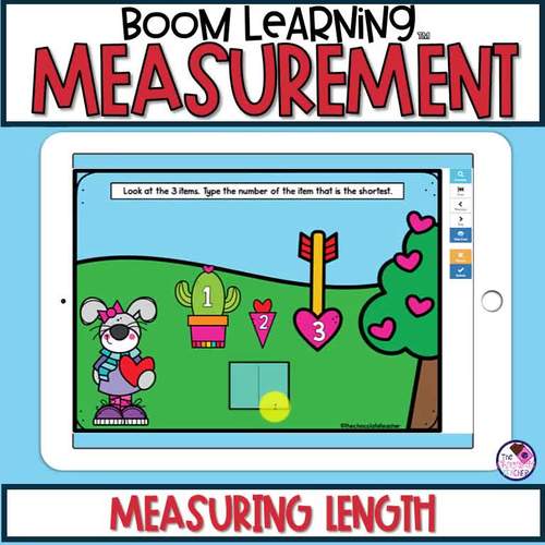 Measurement - Measuring Length - Valentine Math - Boom Cards™ | TPT