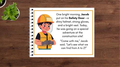 At the Construction Site: Alphabet Story + Hands-On Flashcards | TPT