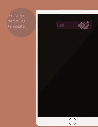 8 Editable Flower Name Tags | Instant download floral classroom | TPT