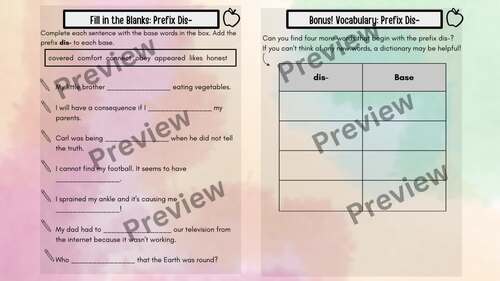 Morpheme Bundle: 20 Prefixes, New Ontario Language Curriculum, Digital ...
