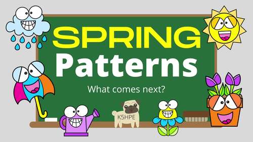 Spring Patterns, What Comes Next? Math, Patterning, Video and Slides!!