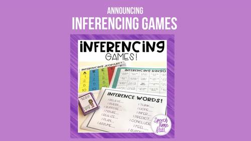 Inferencing Games by Speech Time Fun | TPT