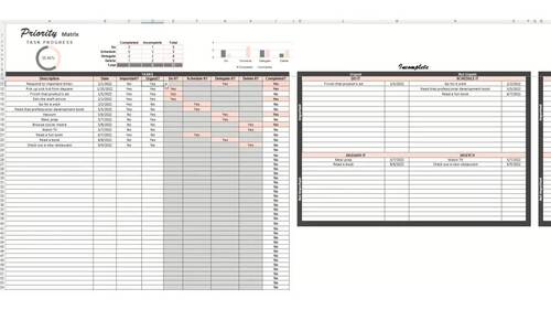 Priority Matrix Excel Spreadsheet With Due Dates By Mom Money Map