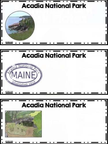 National Park Name Tags Back to School by TCHR Two Point 0 | TPT