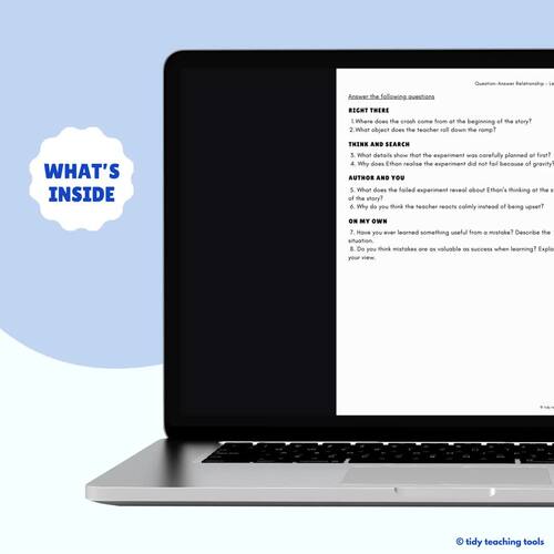 QAR Practice Passages with Questions and Sample Answers Grade 5 & 6