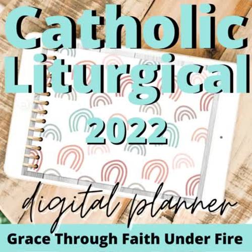 2022 Catholic Liturgical Life Digital Planner Floral iPad Goodnotes Journal