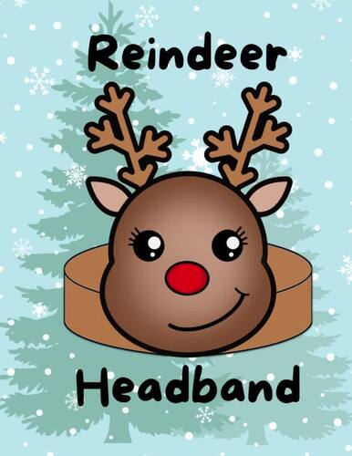 Christmas Holiday Reindeer Headband Craft by Beehavior Beehive | TPT