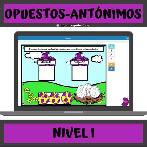 Opuestos Antónimos Nivel I Opposites Antonyms Spanish Boom Cards