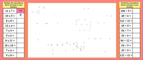 Mystery Digital Pixel Art NO PREP - Cake Cats Multiplication and ...