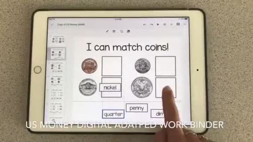 DIGITAL Adapted Work Binder ( US Money ) | Distance Learning by Mrs Ds ...