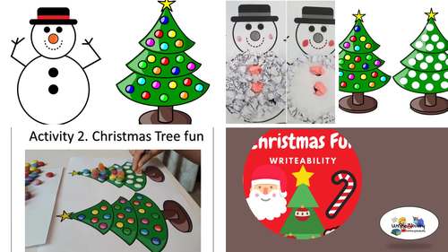 Fine Motor Christmas Activity Resource by WriteAbility | TpT