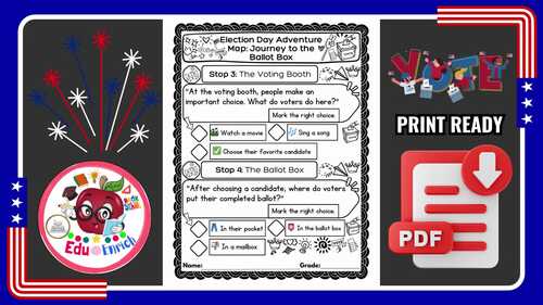 Presidential Election Day 2024 Activity | Interactive Adventure Map ...