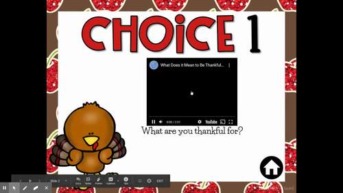 DIGITAL Thanksgiving Choice Board by Elementary at HEART | TPT